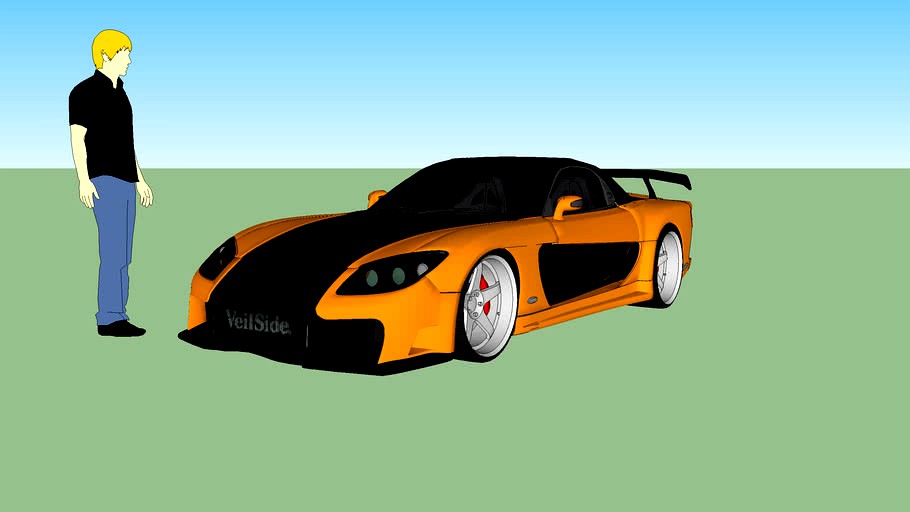 mazda rx7 veilside fortune (Han) 3d model