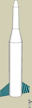 Jericho 3 the main Israel balistic missile 3d model