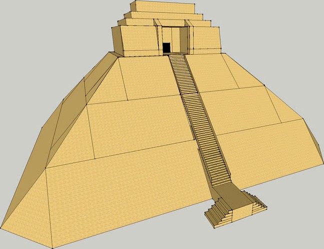Aztec Temple 3d model