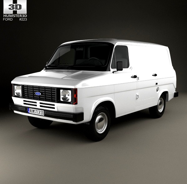 3D model of Ford Transit Panel Van 1978
