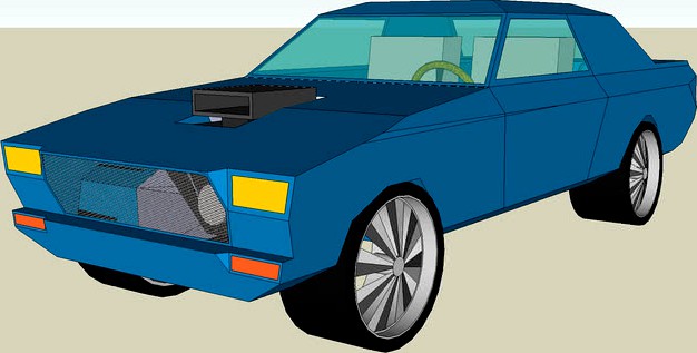 modified FORD mustang 3d model