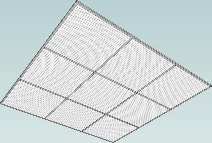 05 Gyptone Quattro 20 – 2’ x 2’ Gypsum Acoustical Ceiling Tiles 3d model