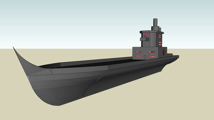Fire Nation frigate 3d model