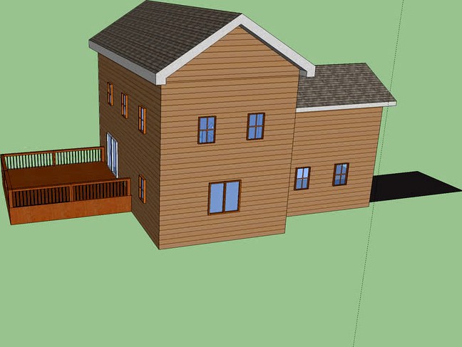 Two story house 3d model