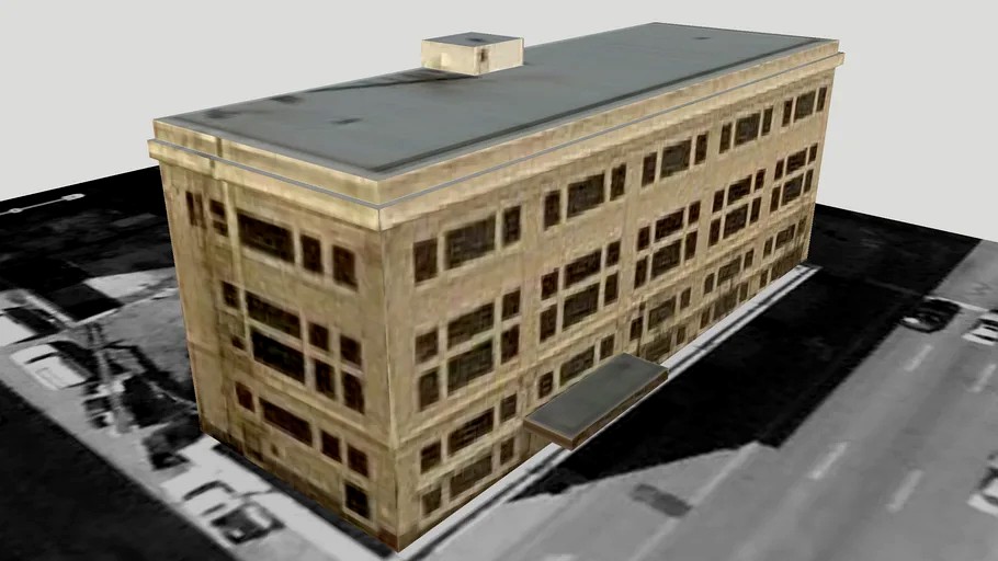Small office building 3d model