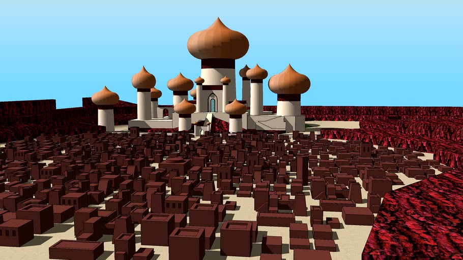 Aladdin's City of Arabian Nights: Agrabah 3d model