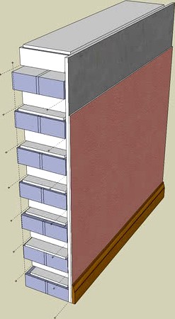 Solid Wall Section 3d model