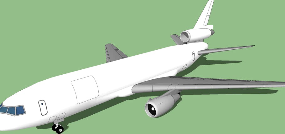 Template - McDonnell Douglas DC-10-30AF 3d model