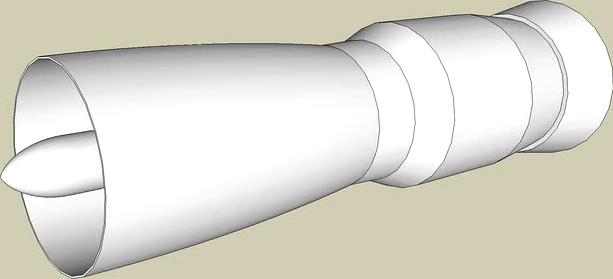 Plasma Induced Jet Turbine Engine 3d model