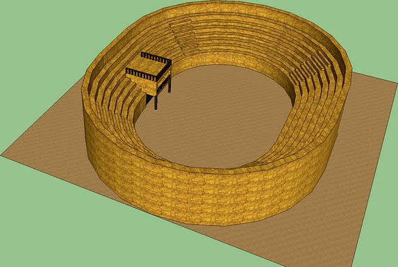 Roman gladiator arena (simple) 3d model