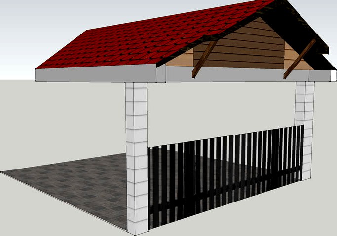 car porch 3 3d model