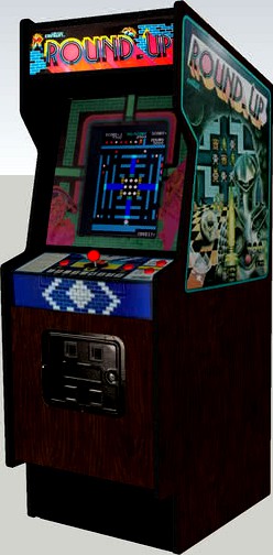 Round-Up arcade game 3d model