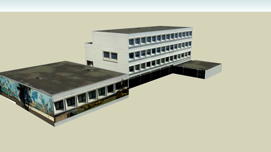 Place des Gascons - Bâti Sud - Bayonne 3d model