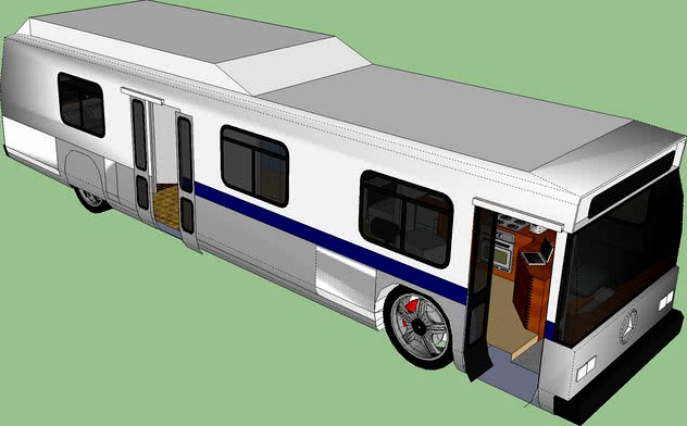 Concept Mercedes Benz RV 3d model