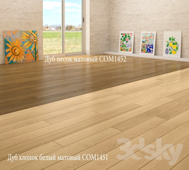Parquet Quick-Step Compact COM1450-COM1451-COM1452-COM1453. 3d model