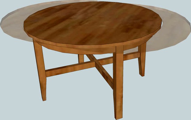 Ikea Leksvik table 3d model