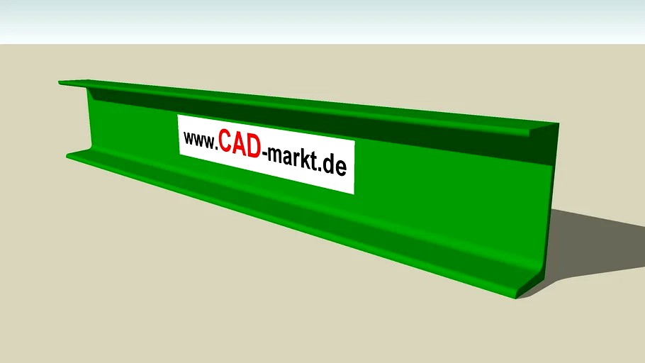 U-Träger 160 nach DIN 1026 3d model