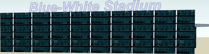 Blue-White Stadium 3d model