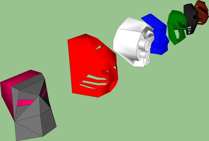 Toa masks 3d model