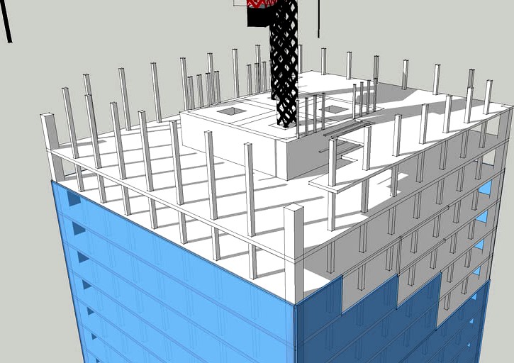 Glass Wrap Building Method 3d model