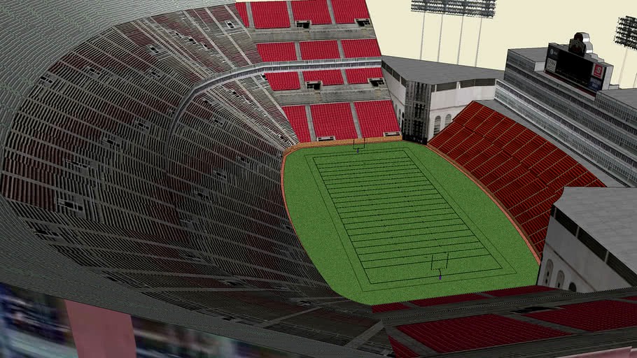 Ohio State concept stadium 3d model
