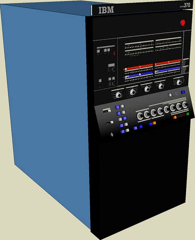 IBM system/370 mainframe computer CPU 3d model
