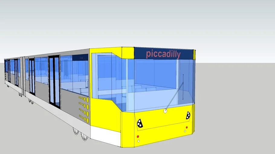 New Manchester tram 3d model
