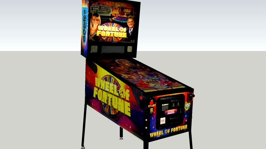 Wheel of Fortune pinball machine 3d model