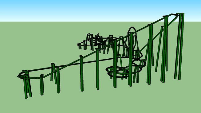 Cedar Point's Raptor 3d model