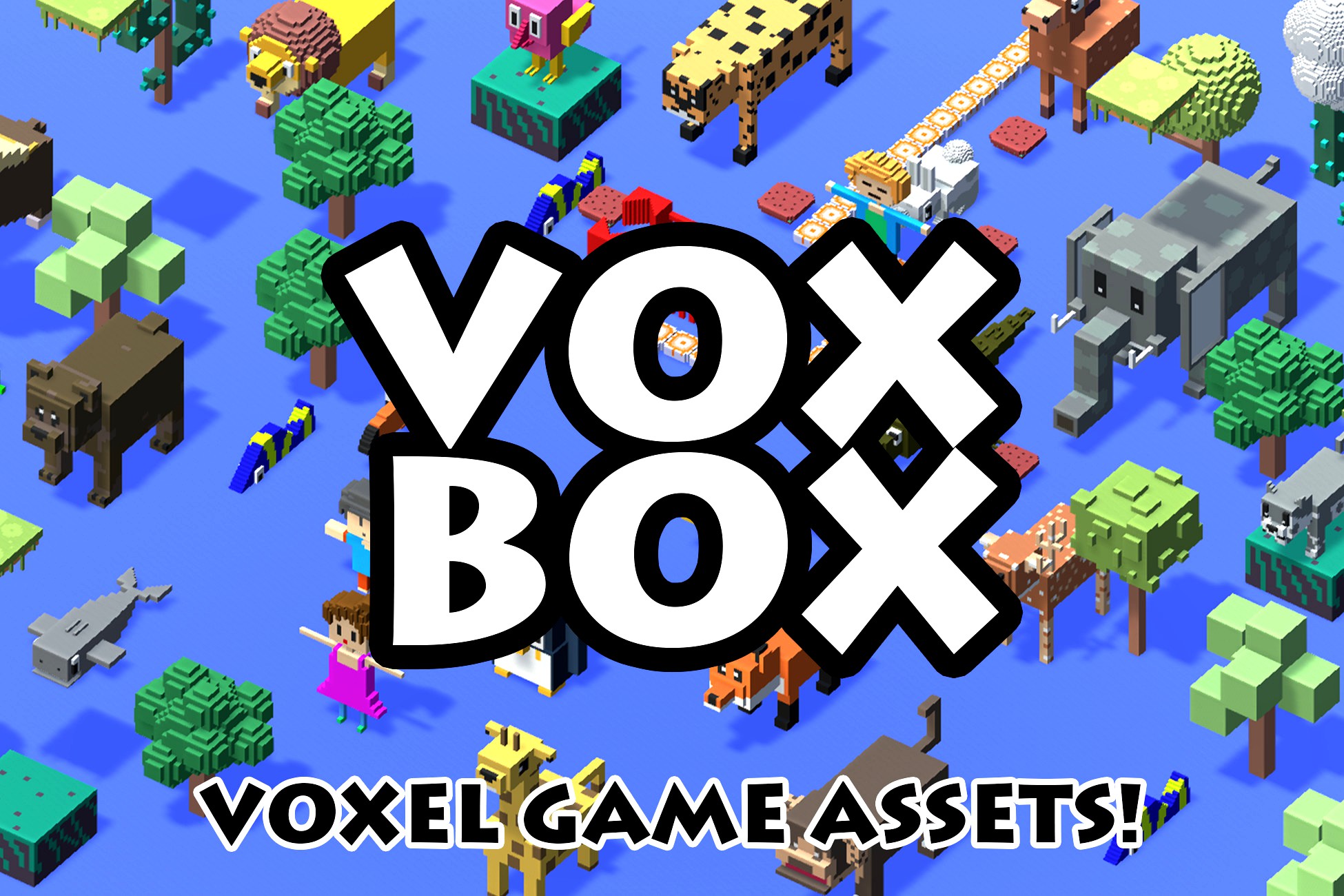Voxbox - Voxel Game Assets 3d model