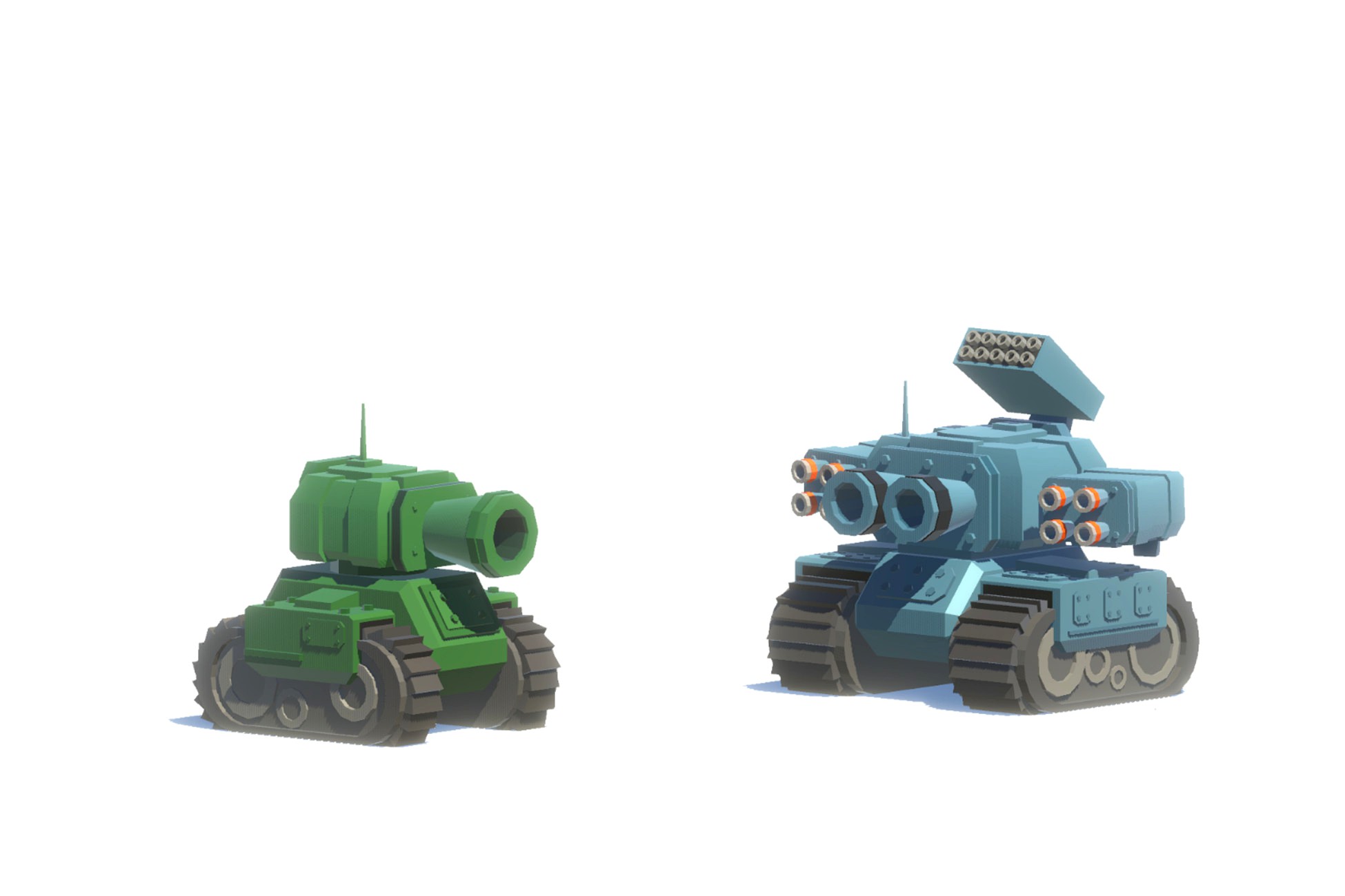 Low Poly Tanks 3d model