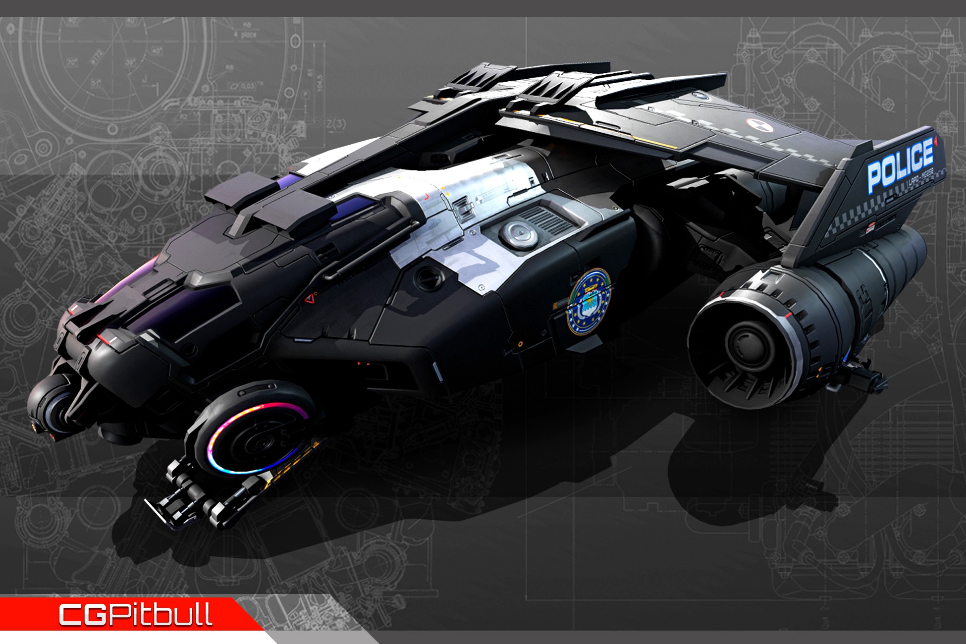 SF # Police Aircraft 3d model