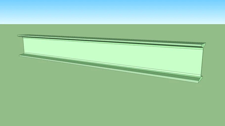 JIS G3192 I形鋼 125x75x5.5 3d model