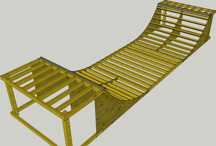 4 FOOT MINI RAMP PLANS (revised) 3d model