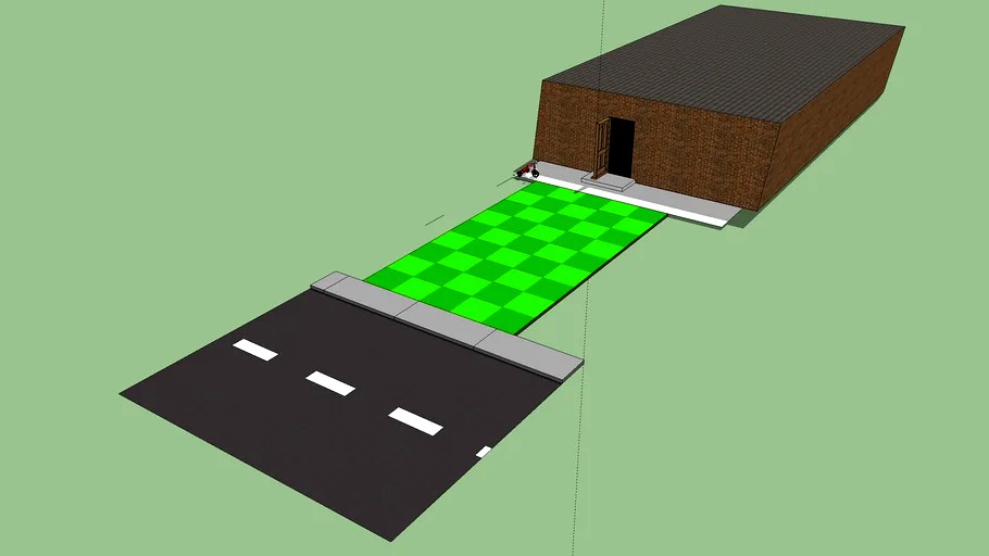 Plants vs zombies house 3d model