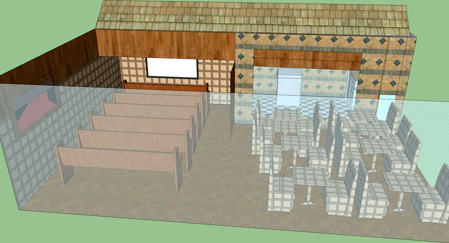Church Hall 3d model
