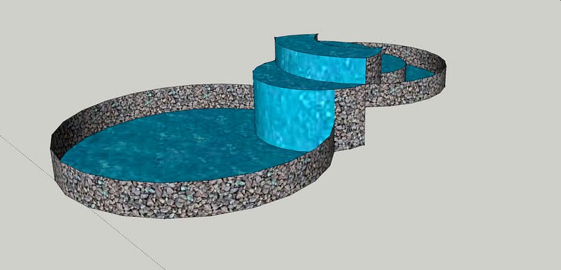 Water feature 3d model