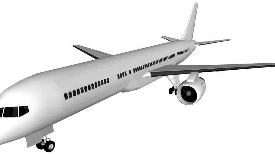 Boeing 757-200 With Rolls Royce RB211 Engines 3d model