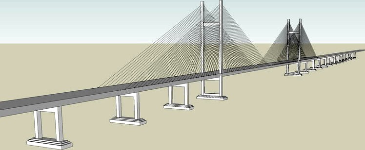 Second Severn Bridge 3d model