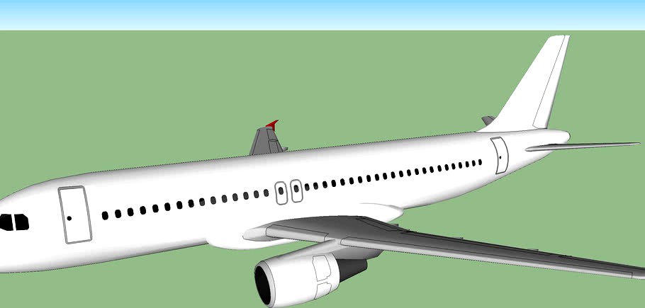 Template - Airbus A320-200 3d model