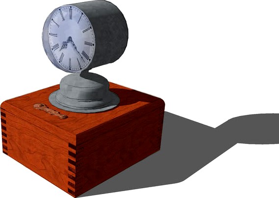 Ever Ready Illuminated Clock 1910 3d model