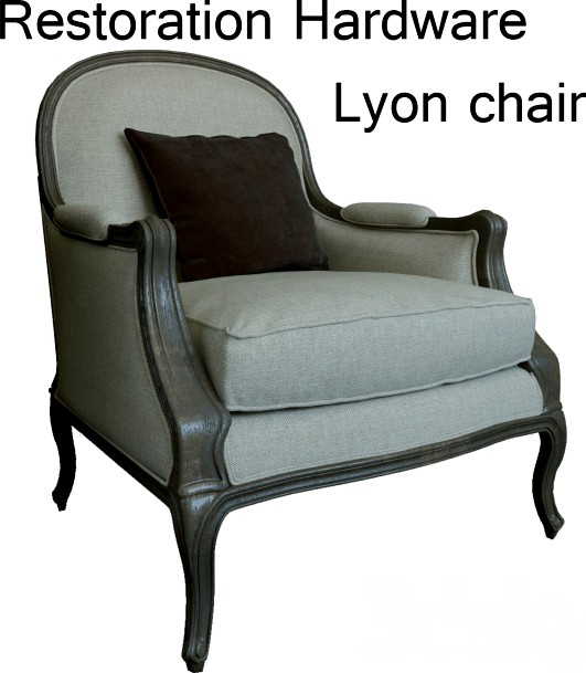 Restoration Hardware Lyon Chair 3d model