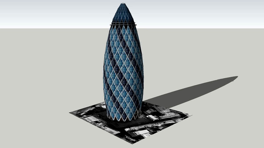 The Gherkin 3d model