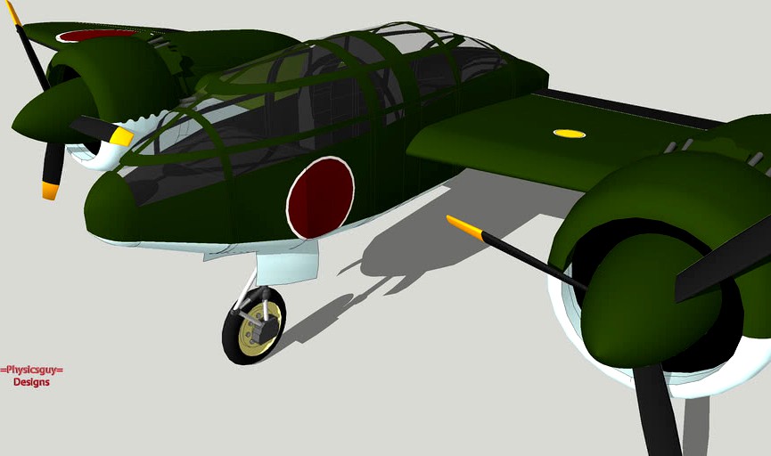 Observation Flying Wing - Fictional World War Two - Japan 3d model