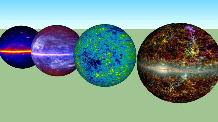 Mapa do universo 3d model