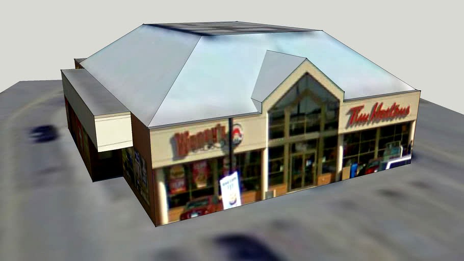 Wendy's and Tim Hortons, Ajax ON 3d model