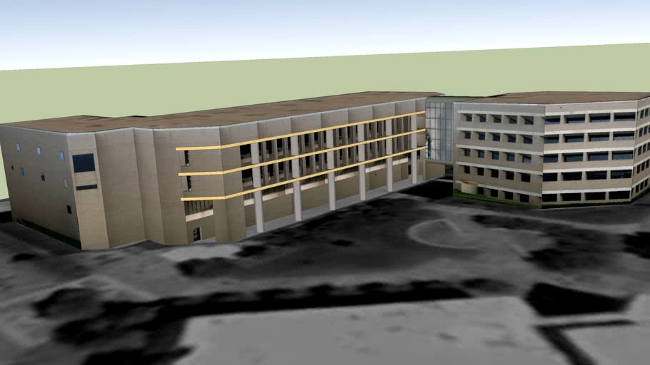 Engineering/Physics Lab Building 3d model