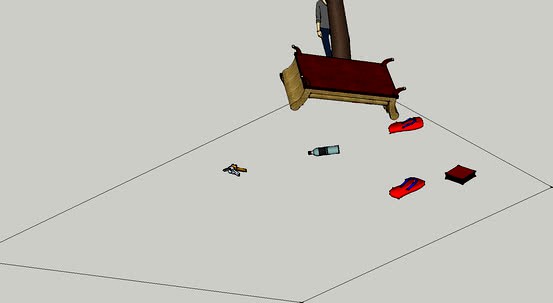 crime scene 3d model