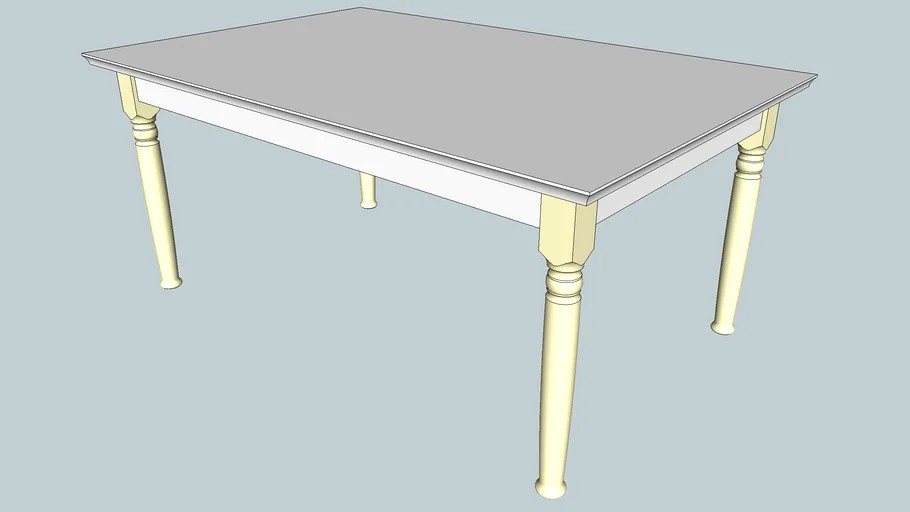 Farmhouse Table 3d model