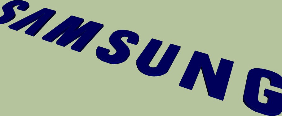 Logo Samsung en 3D model